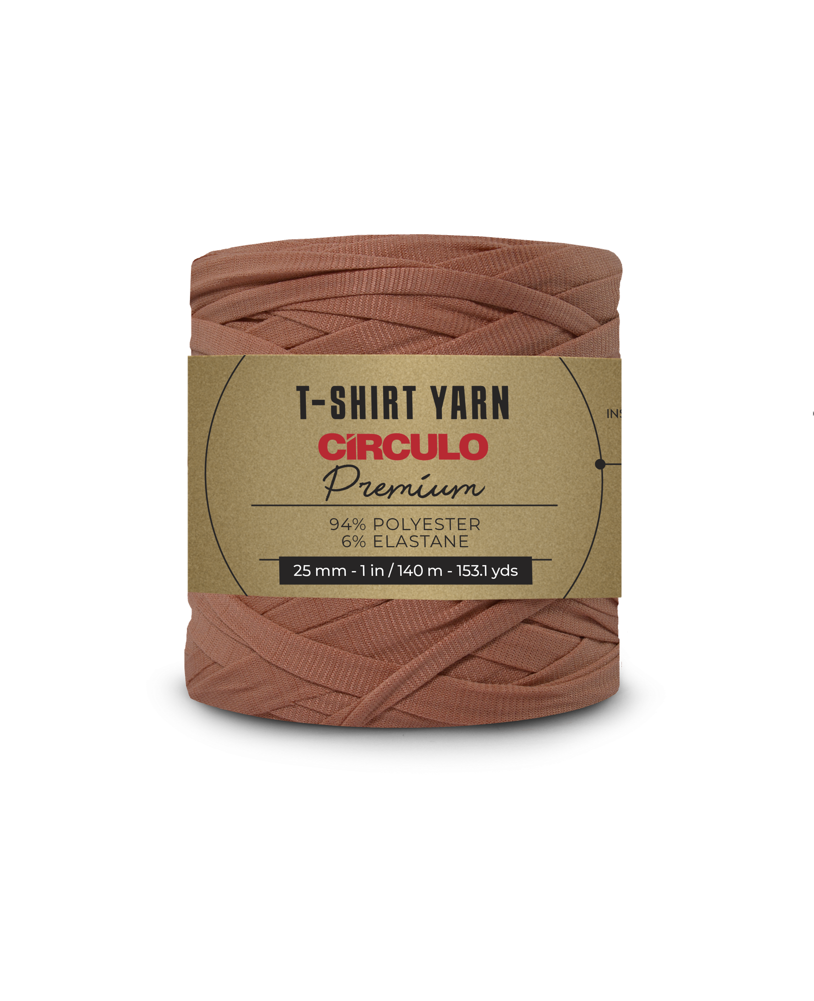 Пряжа CiRCULO PREMIUM T-SHIRT YARN (94% полиэстер, 6% эластан, 270гр. 140м, цвет 7832