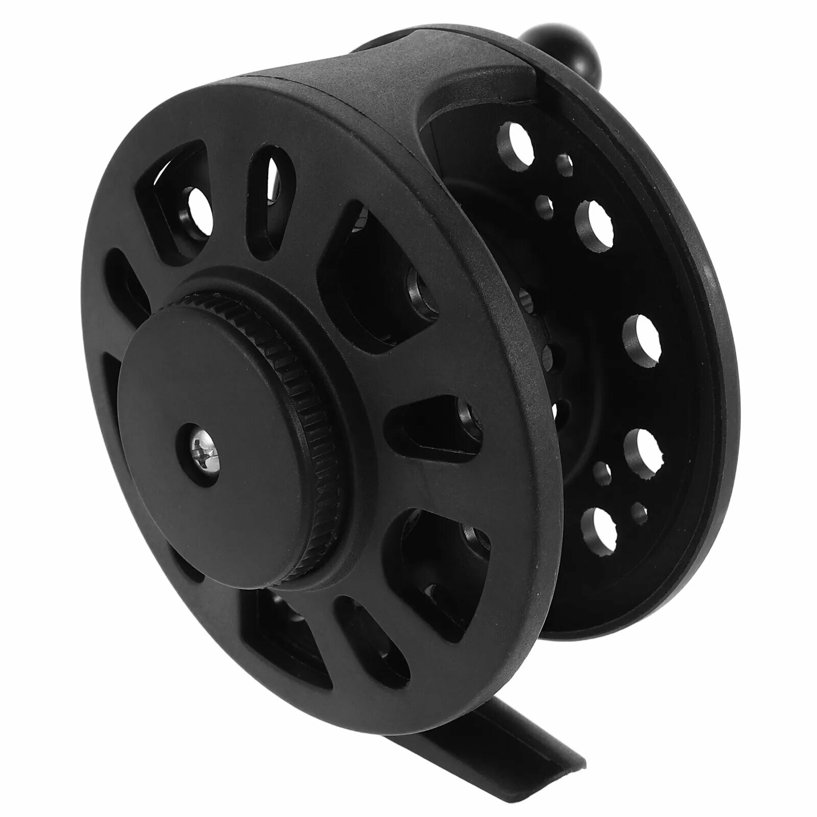 Безынерционная катушка для нахлыста Fly Fishing Reel ABS пластик черный