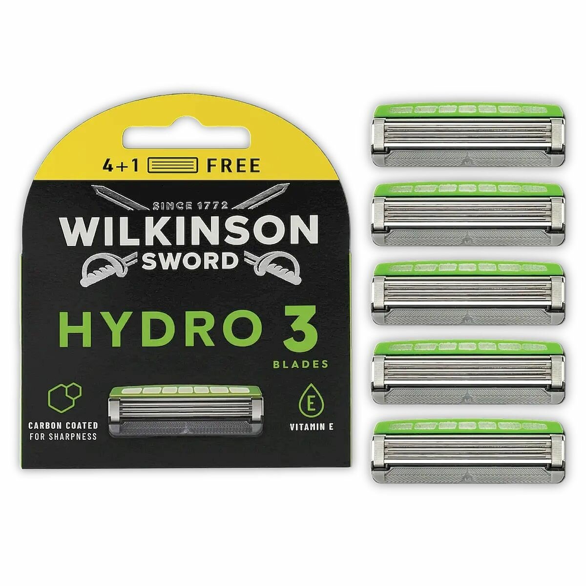 Wilkinson Sword Hydro 3 / Сменные кассеты для бритвы Гидро, 5 шт.