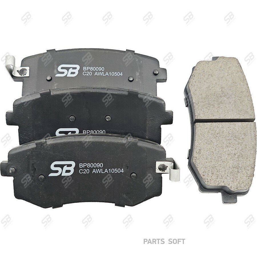 SB NAGAMOCHI BP80090 Колодки тормозные дисковые задние к-т JAC SUNRAY SOLLERS ATLANT ()