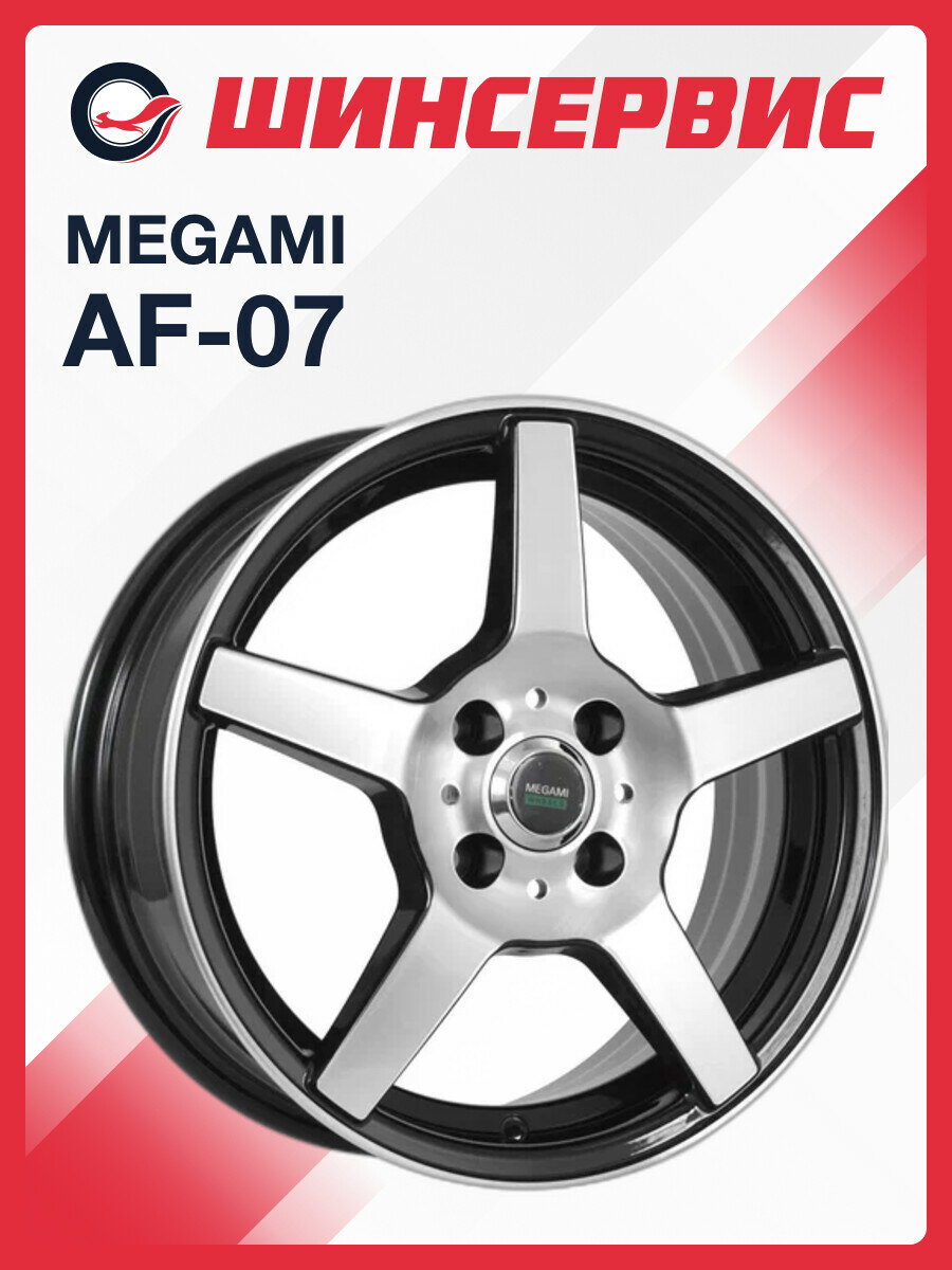 Литой колесный диск Megami AF-07 R16.0x6.5J 5x108.0 ET40.00 ЦО65.10 для автомобиля