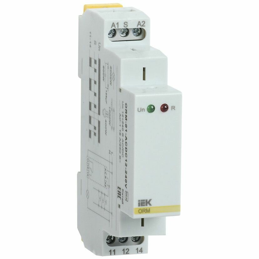 Реле импульсное orm, 1 контакт 12-240 в ac/dc