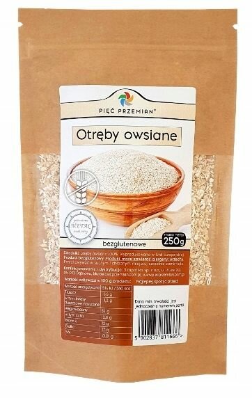 Овсяные отруби без глютена Piec Przemian, 3шт x 250г