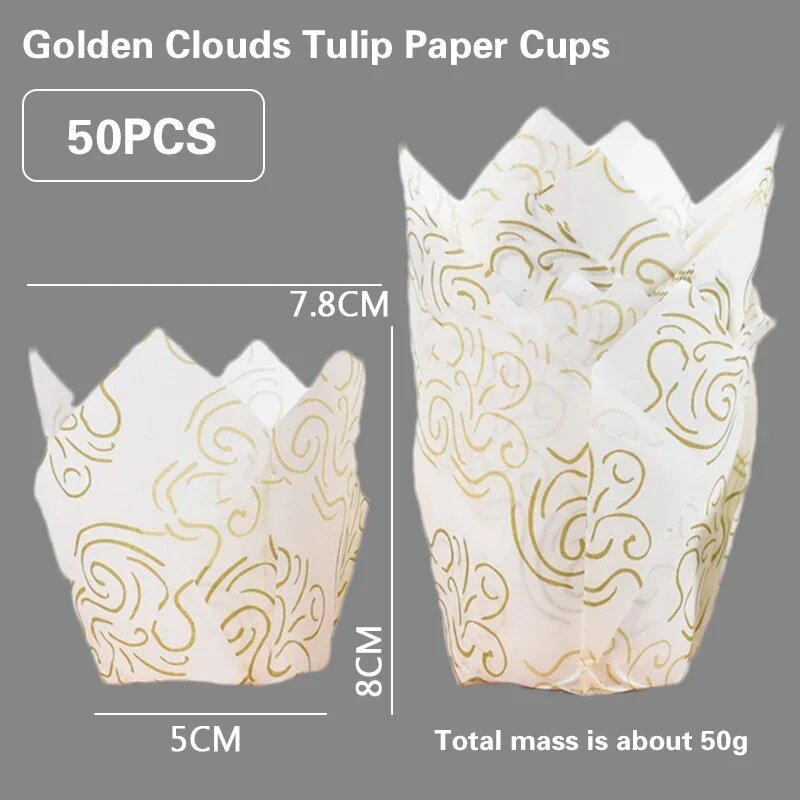Формы для кексов Tulip-Shaped 50 шт.