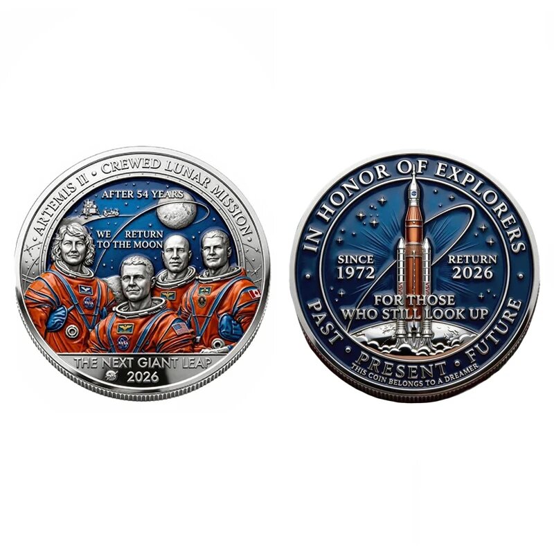 Памятная монета «Artemis II Apollo 11» NASA 07