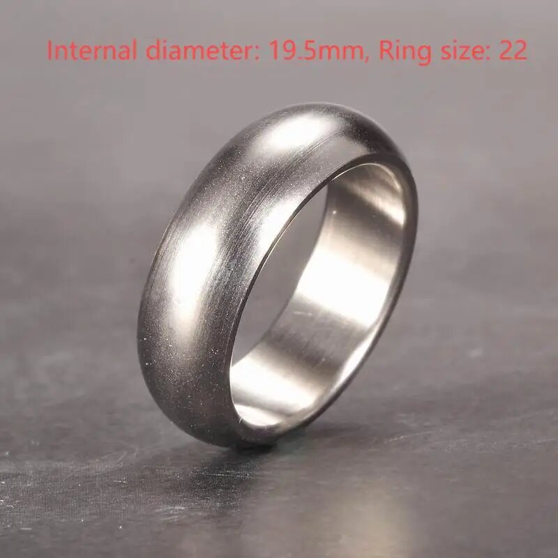 Кольцо из титанового сплава EDC Серый, silvery 19.5mm