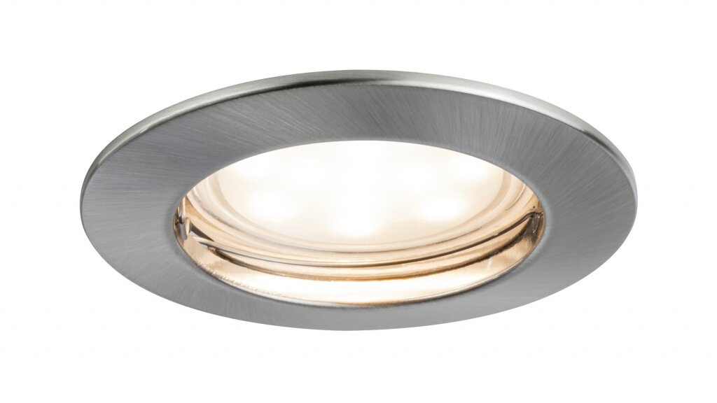 Светильник встраиваемый EBL Set Coin LED rund st 1x6,8W Eis-g