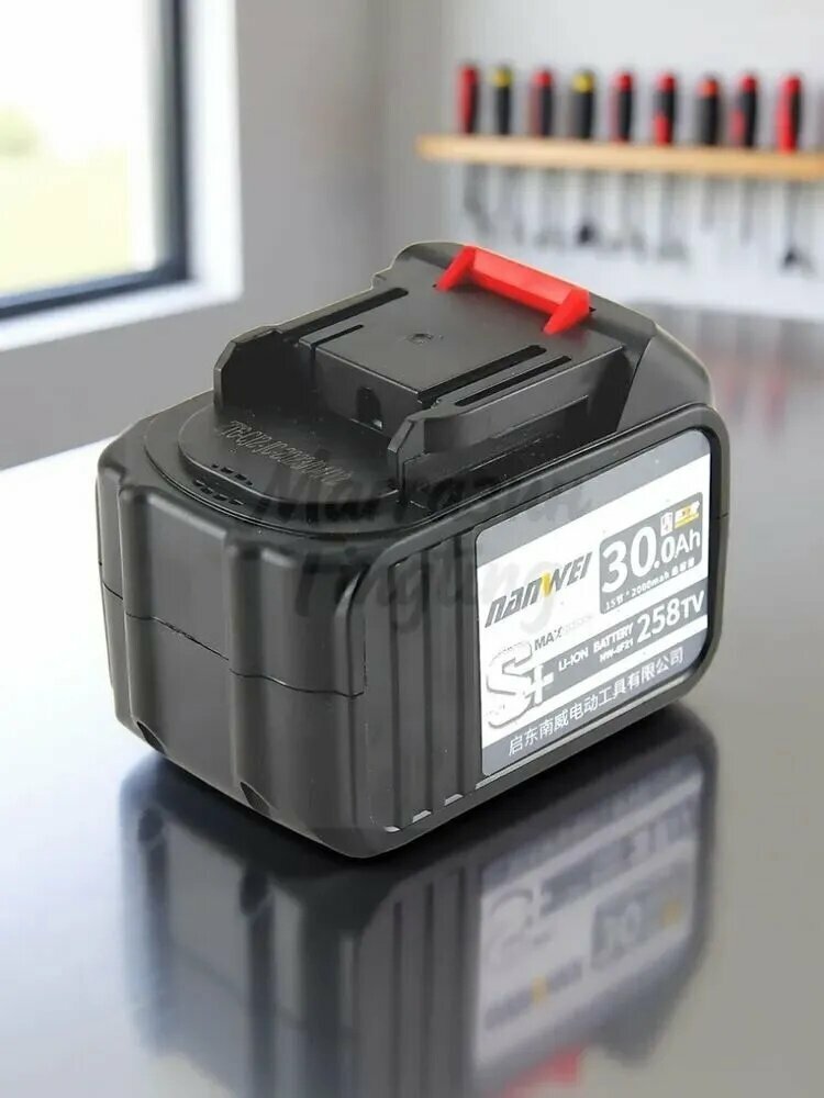 Аккумулятор Nanwei 258TV "S+" Max для Дрели-Шуруповерта Ледобура 21V 7500mAh АКБ S+ стандарт - не совместим с A+