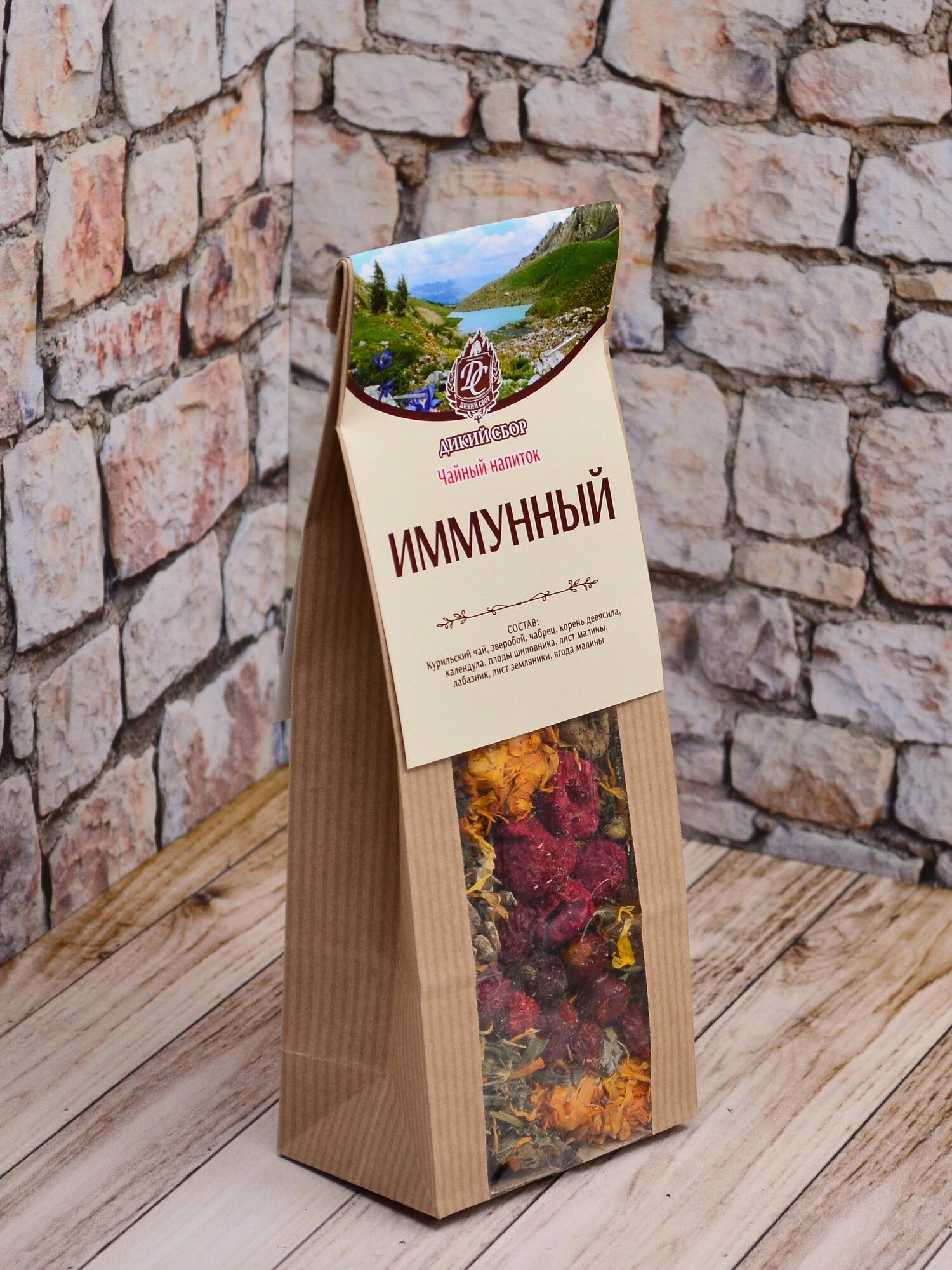 Чайный напиток Имунный 50гр Дикий Сбор / Травяной сбор, Травяной чай, Натуральный