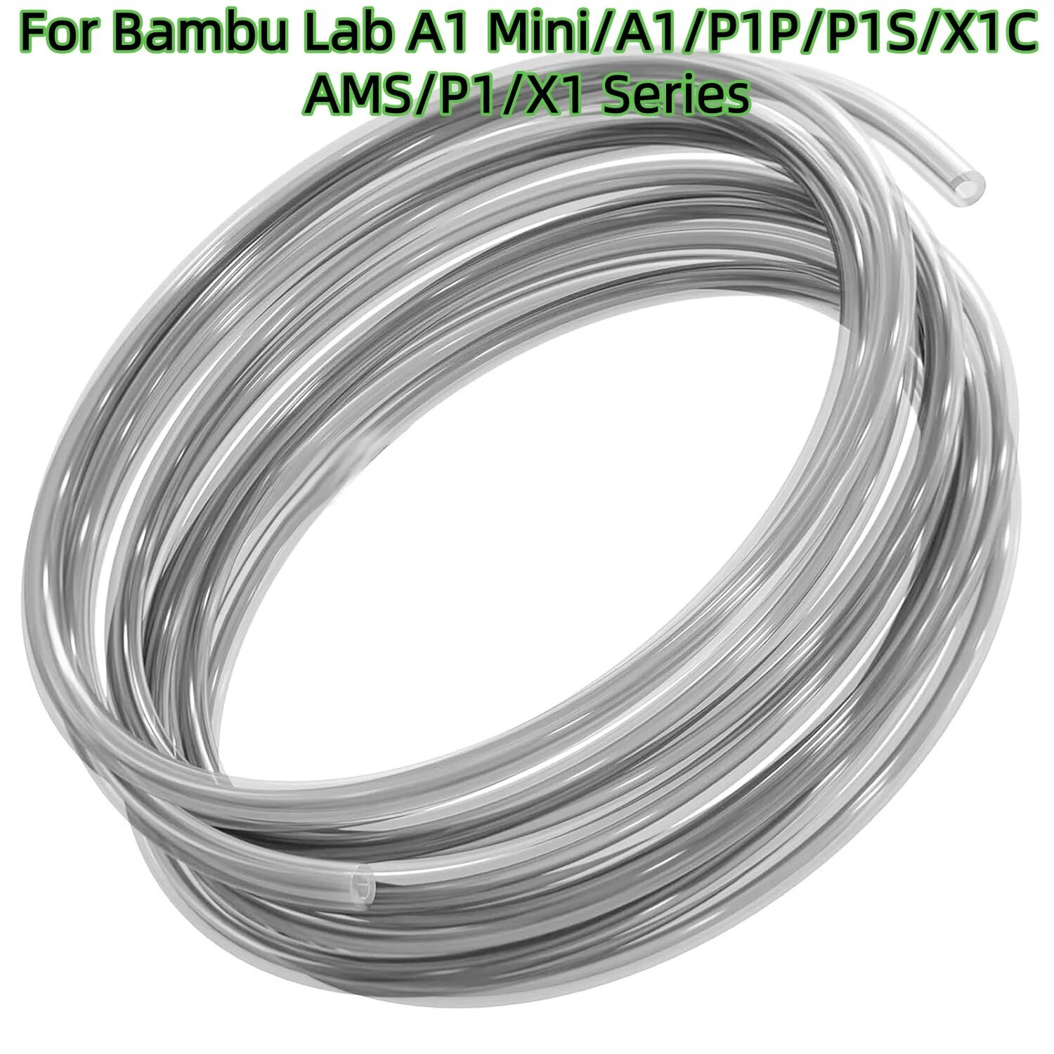 PTFE трубка для 3D-принтеров Bambu Lab 1.75/2.5 мм OD4 мм 8M, Gray