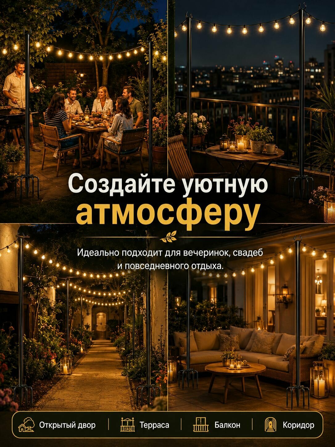 Кронштейн для кашпо 2 шт