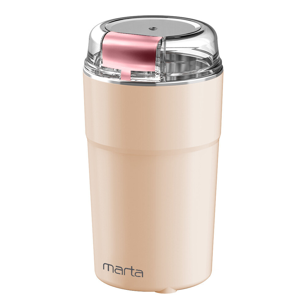 Кофемолка MARTA MT-CG2189A, 500W, 8-лезвийный нож, нержавеющая сталь