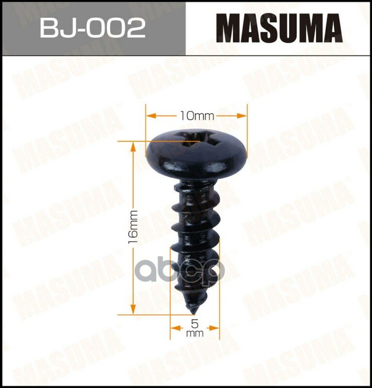 Саморез MASUMA x16мм набор 12шт Masuma арт. BJ002