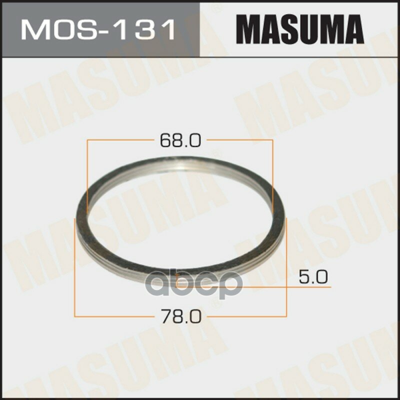 Кольцо глушителя уплотнительное(м) 68x78 Masuma арт. MOS131