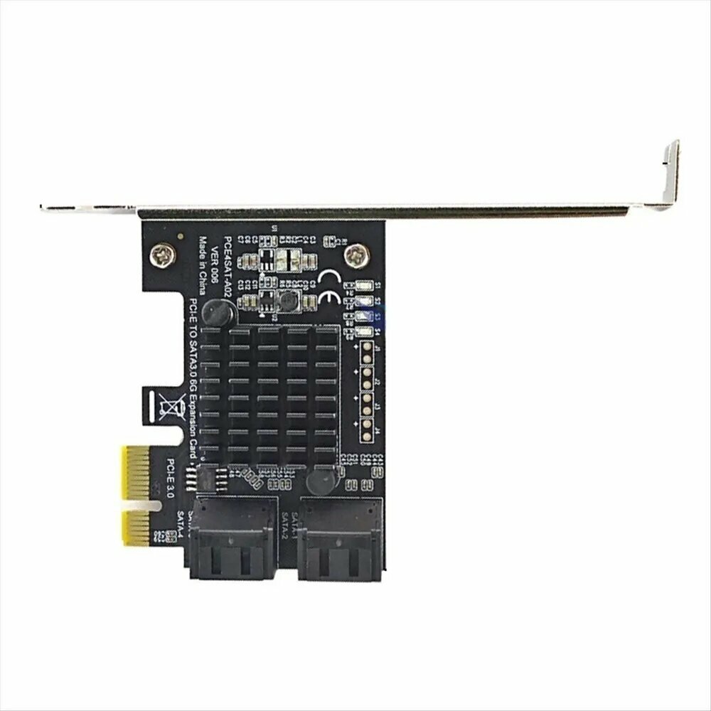 Адаптер для жесткого диска/SSD на базе чипа Asm1064, 4-портовая карта расширения SATA III PCIe, контроллер SATA-PCI-E 1X 6 Гбит/с.