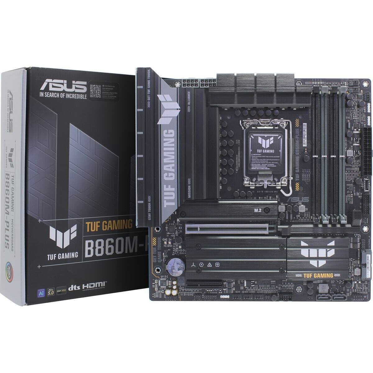 ASUS TUF GAMING B860M-PLUS (RTL) LGA1851 PCI-E HDMI+DP 2.5GbLAN SATA MicroATX 4DDR5