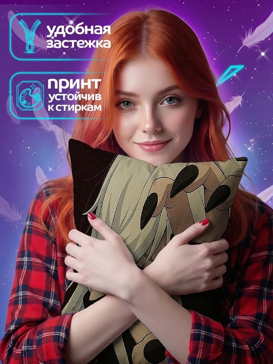 Подушка дакимакура Девушка с красными глазами — фото 1