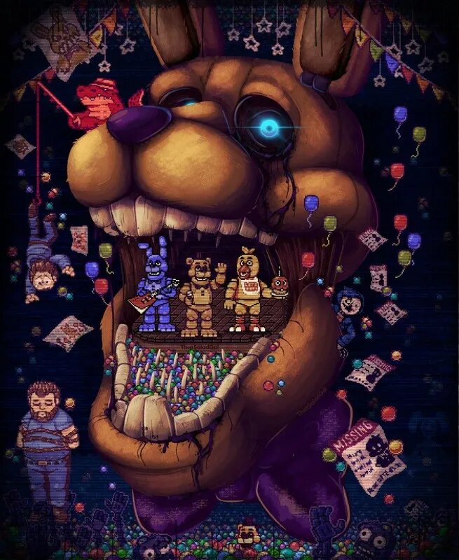 Головоломка 1000 деталей для взрослых, Персонажи игры Five Nights at Freddy's, сложная головоломка, Деревянные пазлы, Рождественский подарок, идеальный выбор для развлечений в помещении 50x75cm