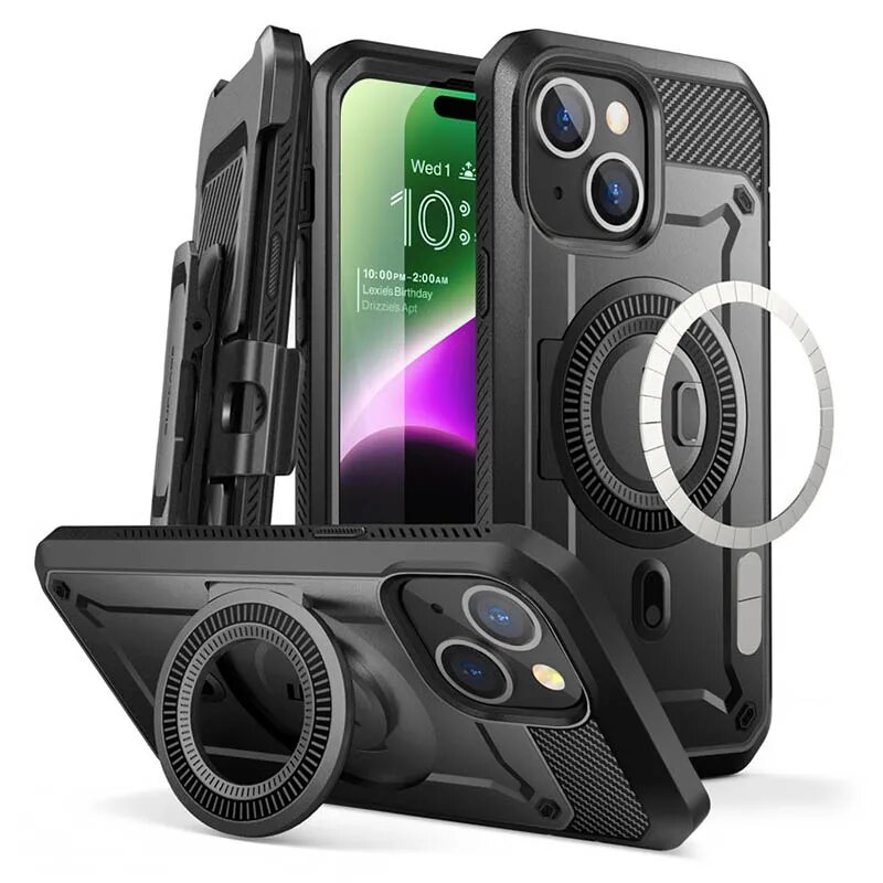 Черный чехол SUPCASE UB Pro Mag для iPhone 13/14/15 6.1"