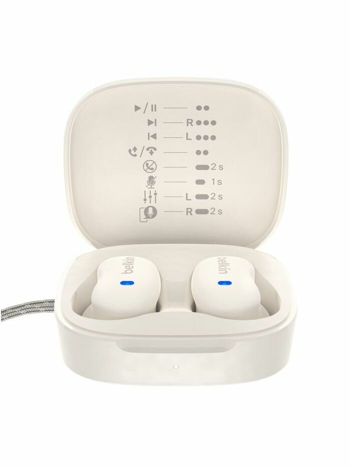 Наушники беспроводные Belkin SoundForm Anywhere True Wireless Earbuds. Цвет: кремовый