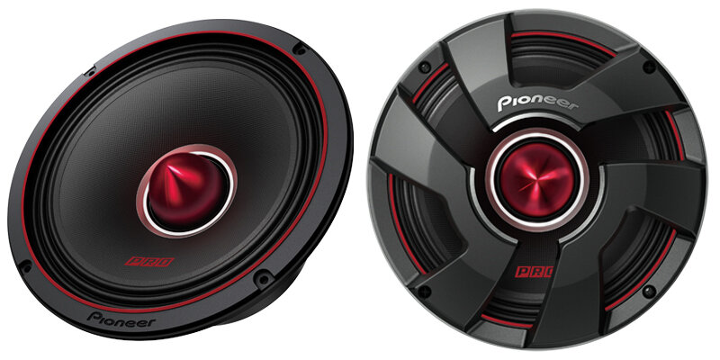 Мидбасовый динамик Pioneer TS-M801PRO, 20см, 700Вт, 4Ом, 96дБ, черный — фото 1