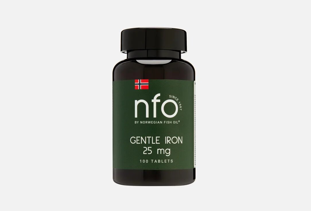 NFO gentle iron 25 мг в таблетках железо 100 шт
