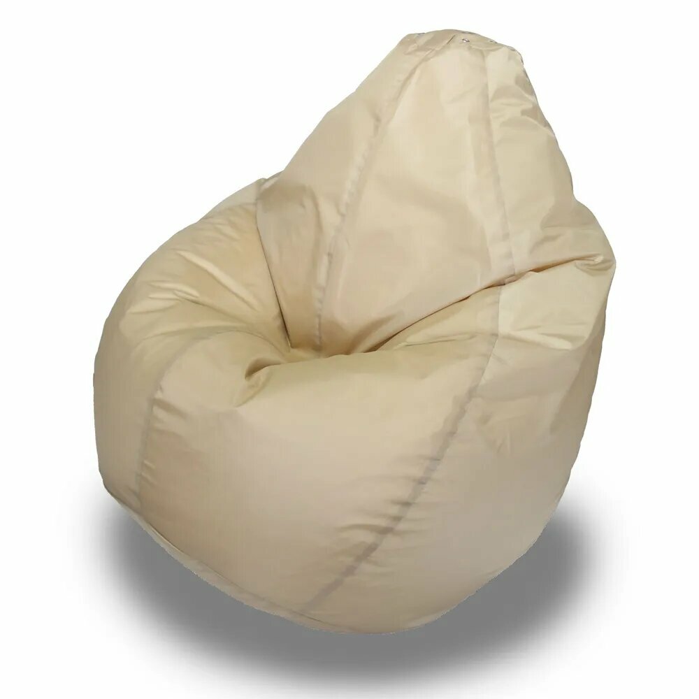 KEMPIT Puff Кресло-мешок Груша, Оксфорд, Размер XXL, бежевый