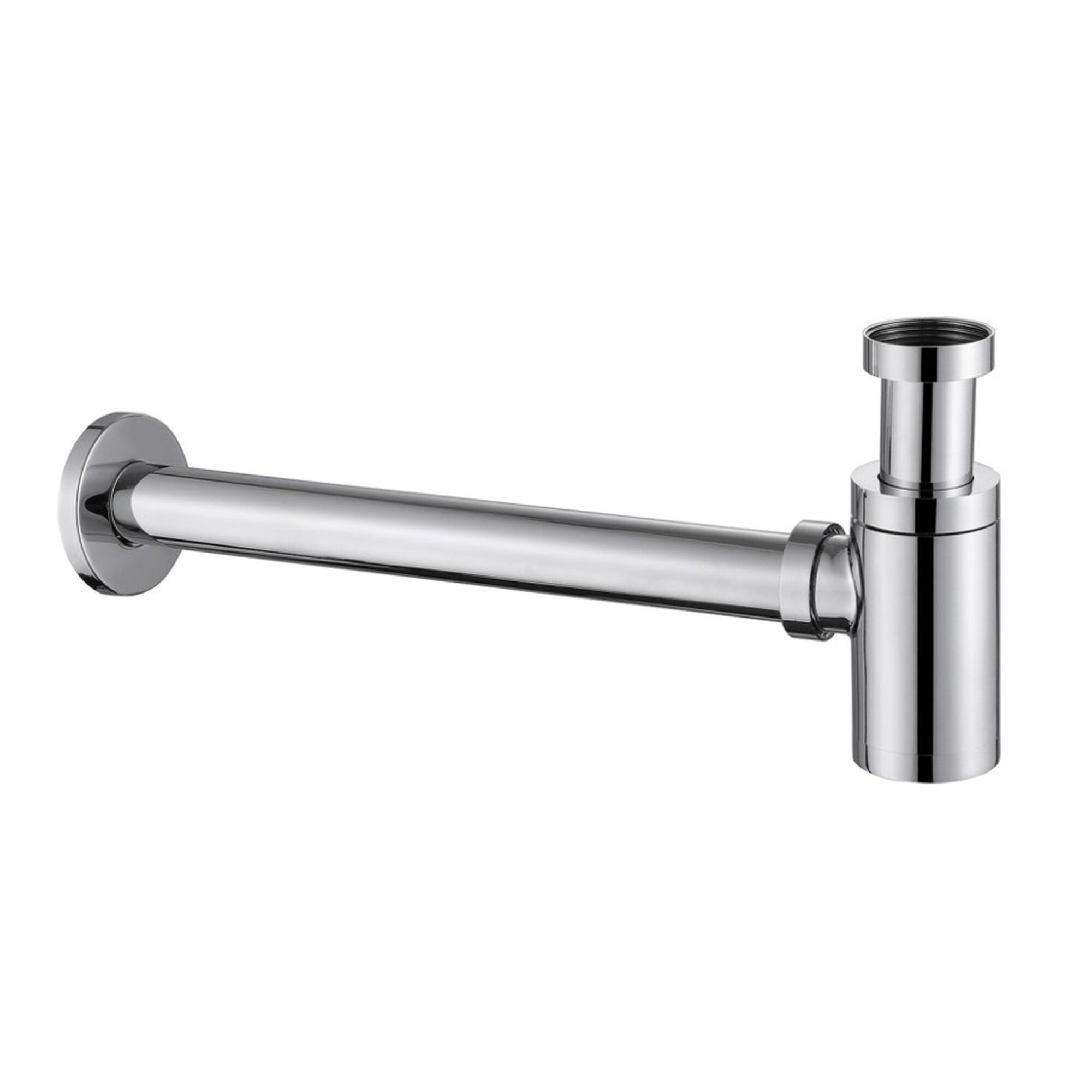 Сифон для раковины ABBER AF0030 хром, трубный (коленный), латунь