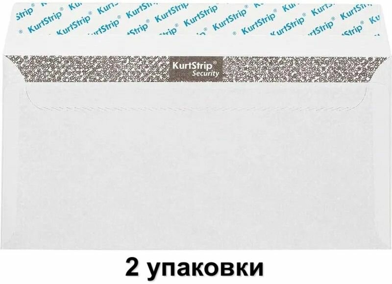 Комус Конверт E65, Декстрин, белый, 110х220 мм, 80г, 100 шт, 2 уп