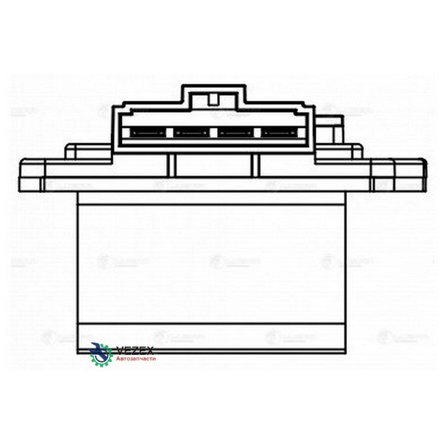 LUZAR LFR 3010 Резистор э/вент. отоп. для а/м Lifan Solano (10-)/X60 (11-)/Geely Emgrand EC7 (09-) (LFR 3010)