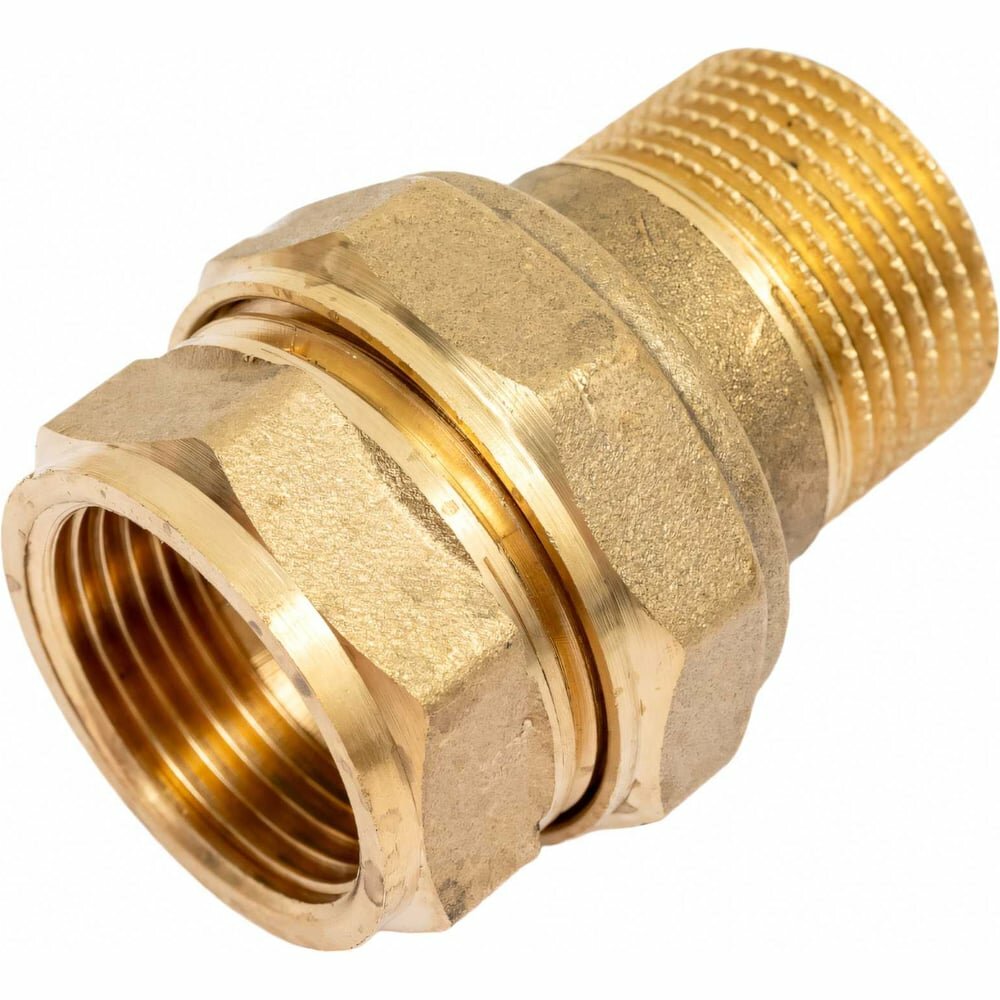 Сгон разъемный (американка) LD PRIDE DN20 (3/4") ВР/НР латунь с биркой LD.65.530.20 — фото 1