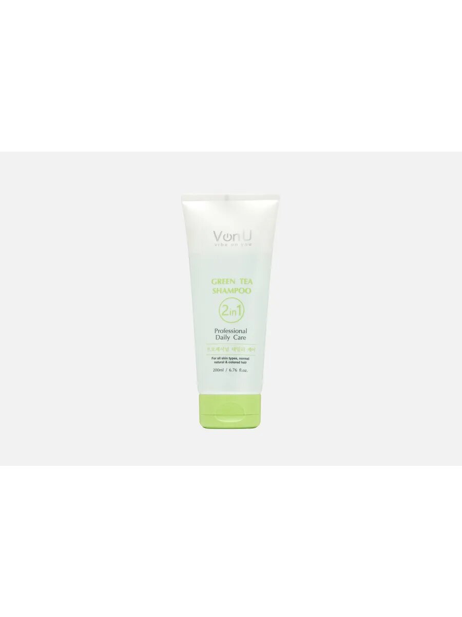 Шампунь для волос VON U Green Tea Shampoo 200 мл