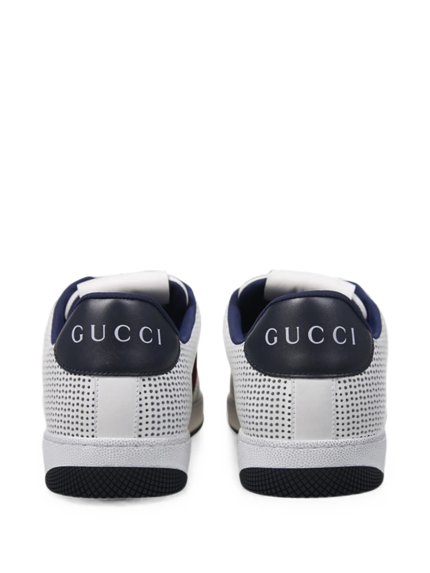 Кроссовки GUCCI Screener sneakers, размер 6.5, бежевый/белый — фото 1