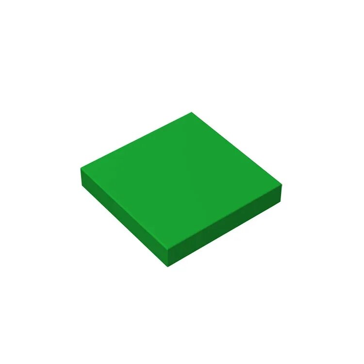 Зеленые пластиковые блоки 2x2 (10 шт)