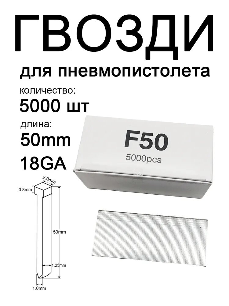 REILYN Гвозди 1.25 x 50.1 мм 5000 шт 2.1 кг