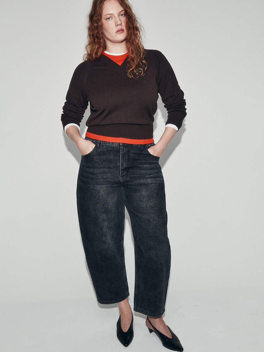 Джинсы широкие Befree plus size
