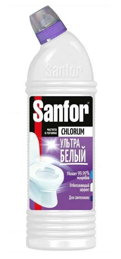 Sanfor Гель для ванн и туалета Chlorum, 1500 мл, 1 шт.