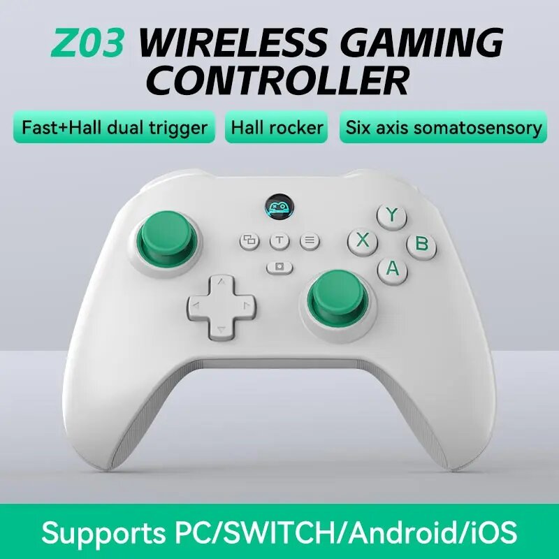 Беспроводной геймпад Z03 White для PC/Switch/Android/iOS