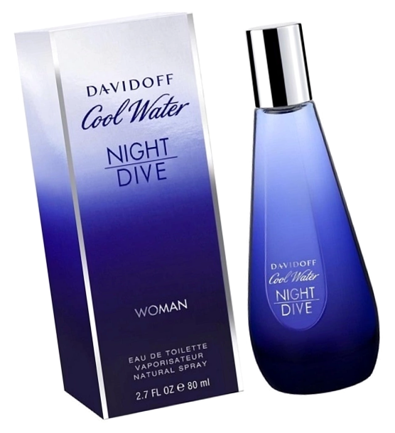 Davidoff Cool Water Night Dive Woman 80 мл женский аромат - Давыдов Кул Вотер Найт Дайв Вумен