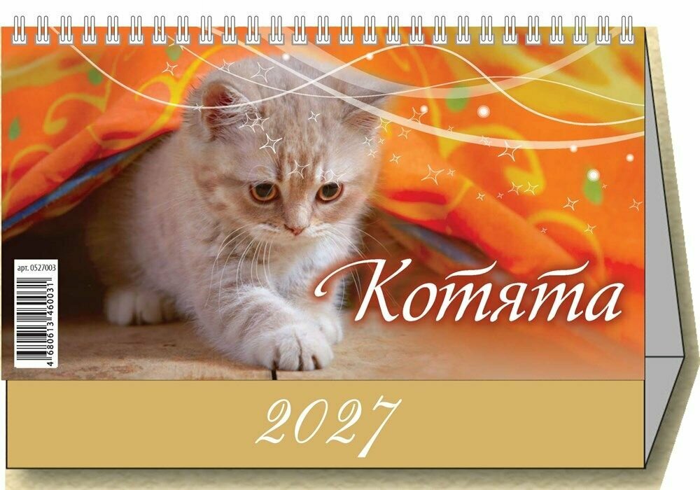 Календарь - домик настольный "Котята" 2027г. (0927007)