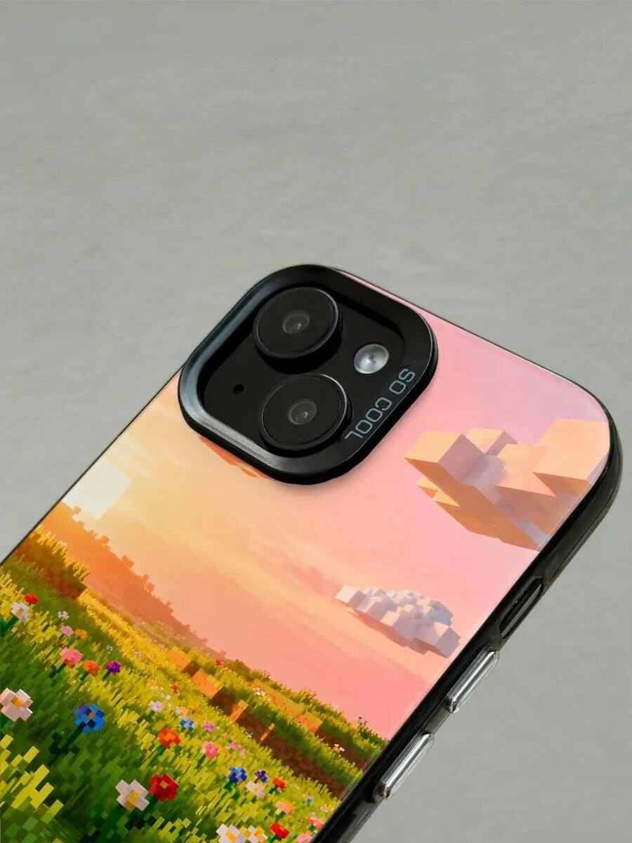 Чехол на Iphone 15 minecraft — фото 1
