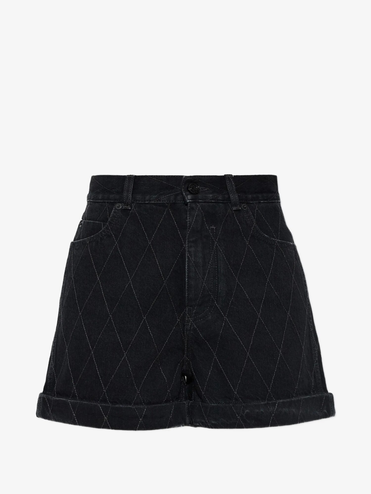 Шорты Diamond-quilted turn-up shorts