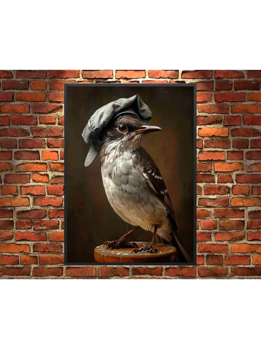 Повар из птицы-пересмешника 4, Плакат 30x42см