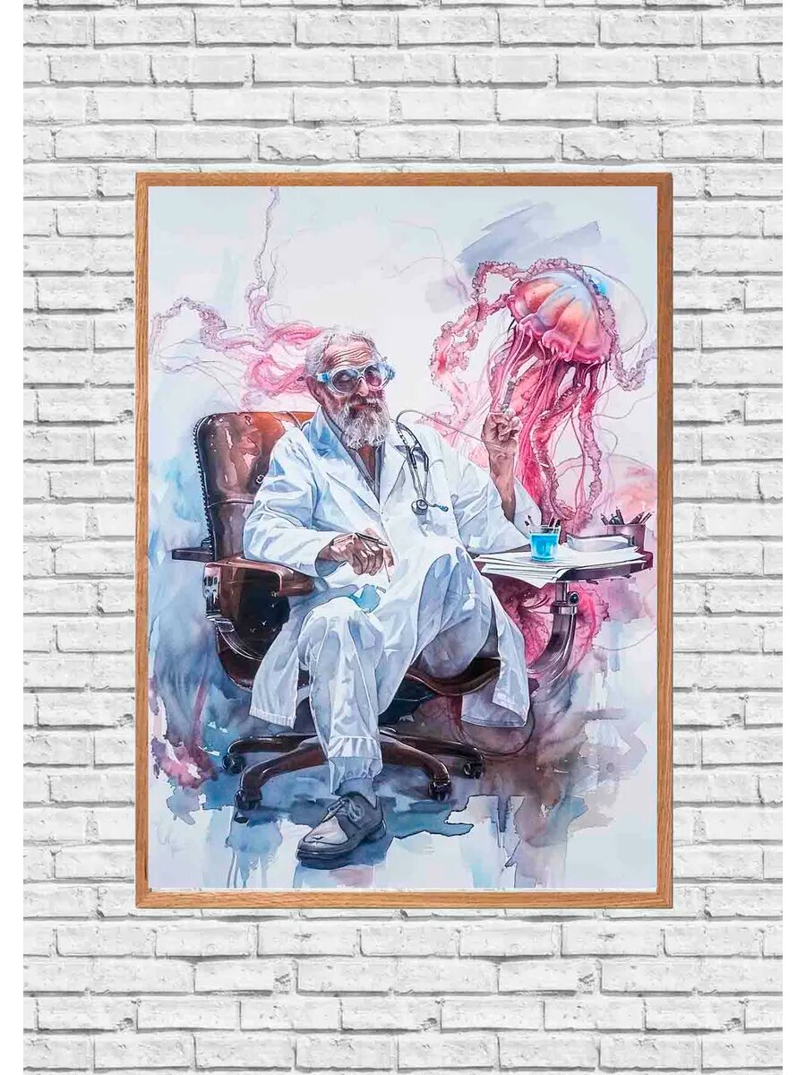 Медуза - животный доктор 3, Плакат 30x42см