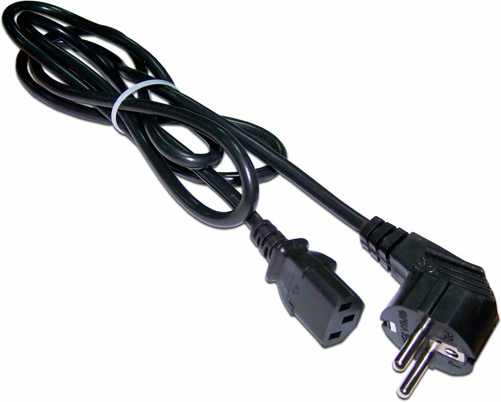 Шнур питания Lanmaster LAN-PP13/SHA-1.8-BK C13-Schuko проводник:3x0.75мм2 1.8м 220В 10А черный