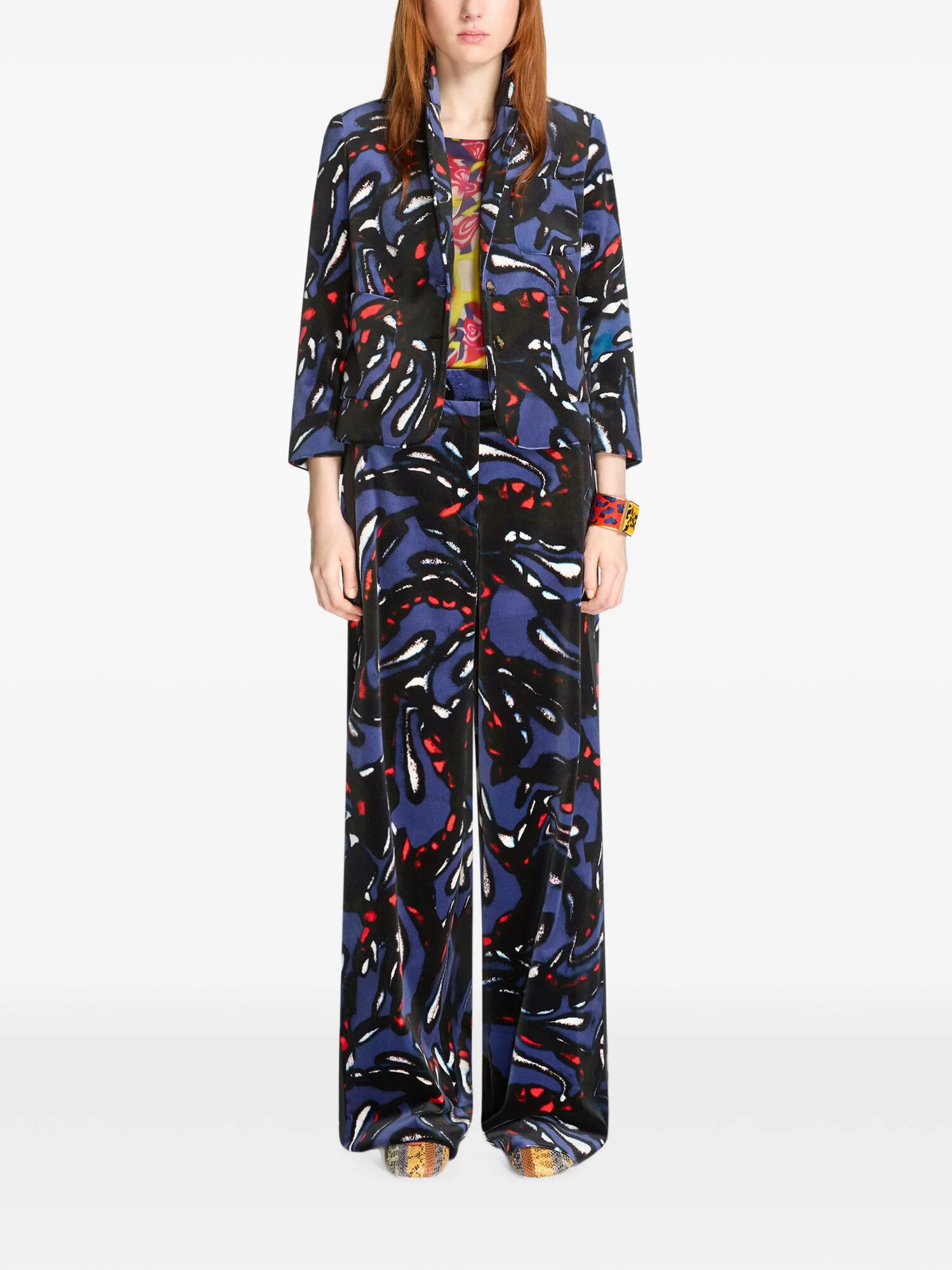 Пиджак Dries Van Noten, размер 34, синий — фото 1