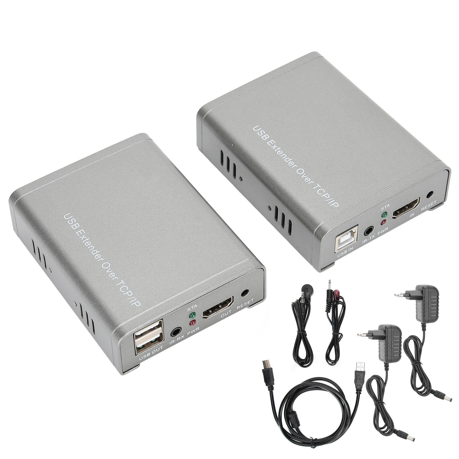 HDMI USB удлинитель 4K HD, сетевой кабель для усиления сигнала