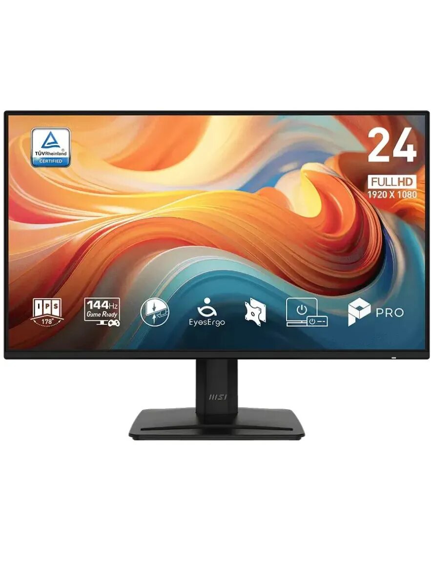 Монитор 23.8" MSI, Pro MP242 E14A, IPS, 144Гц, 16:9, Черный