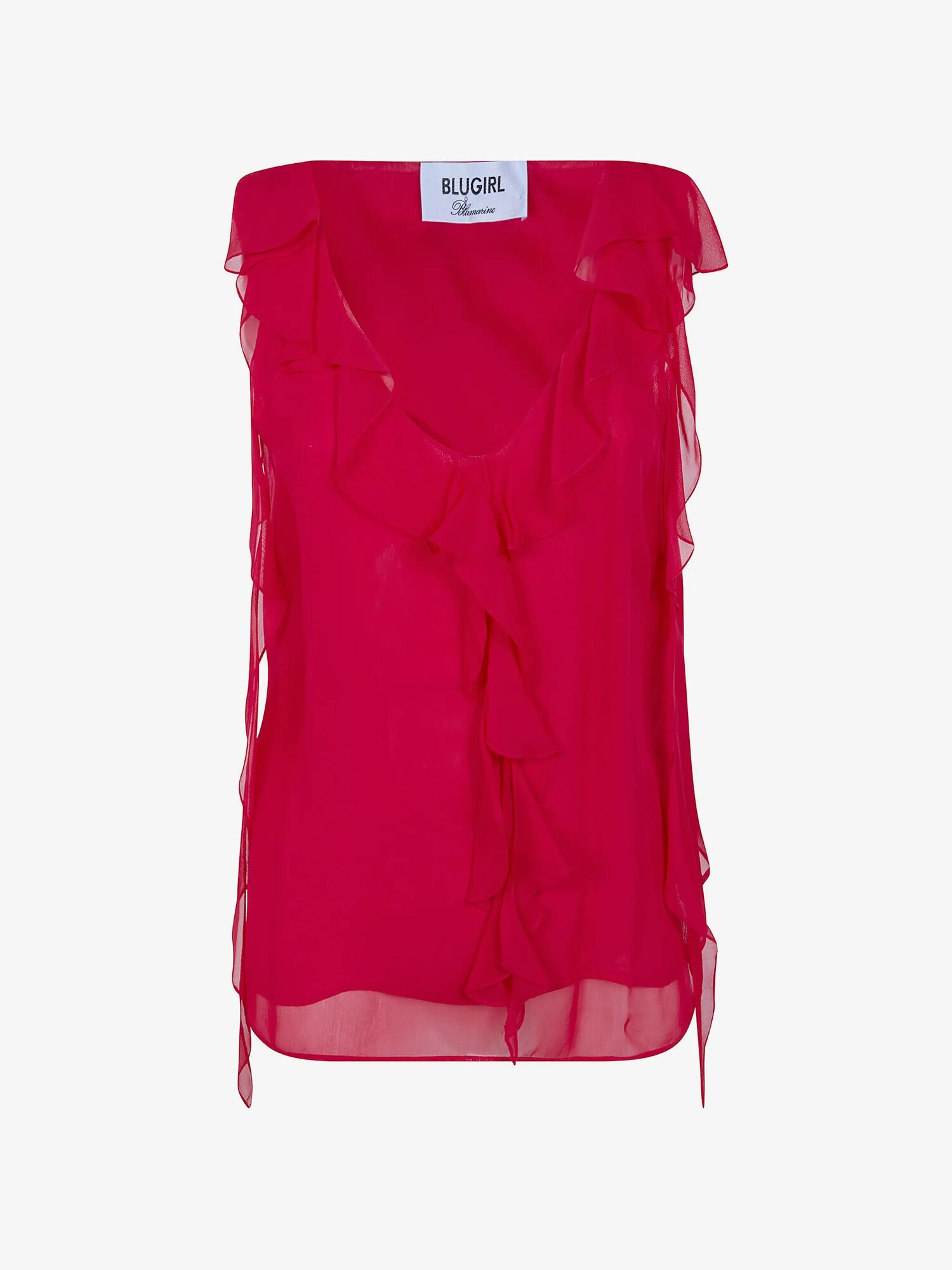 Топ Ruffled silk top