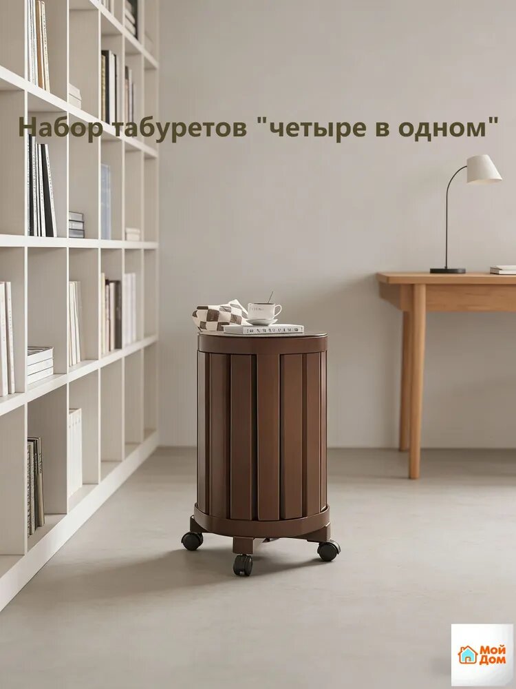 Комплект стульев KETER "Комплект", 4 шт, темно-коричневый, ABS пластик, 33x33x46 см, макс. нагрузка 200 кг